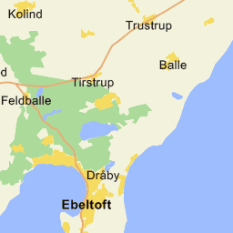 Randers - kort på Krak