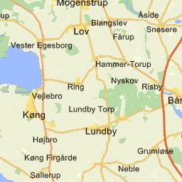 Faxe Kommune - kort på Krak