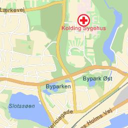 Retten I Kolding - kort på Krak